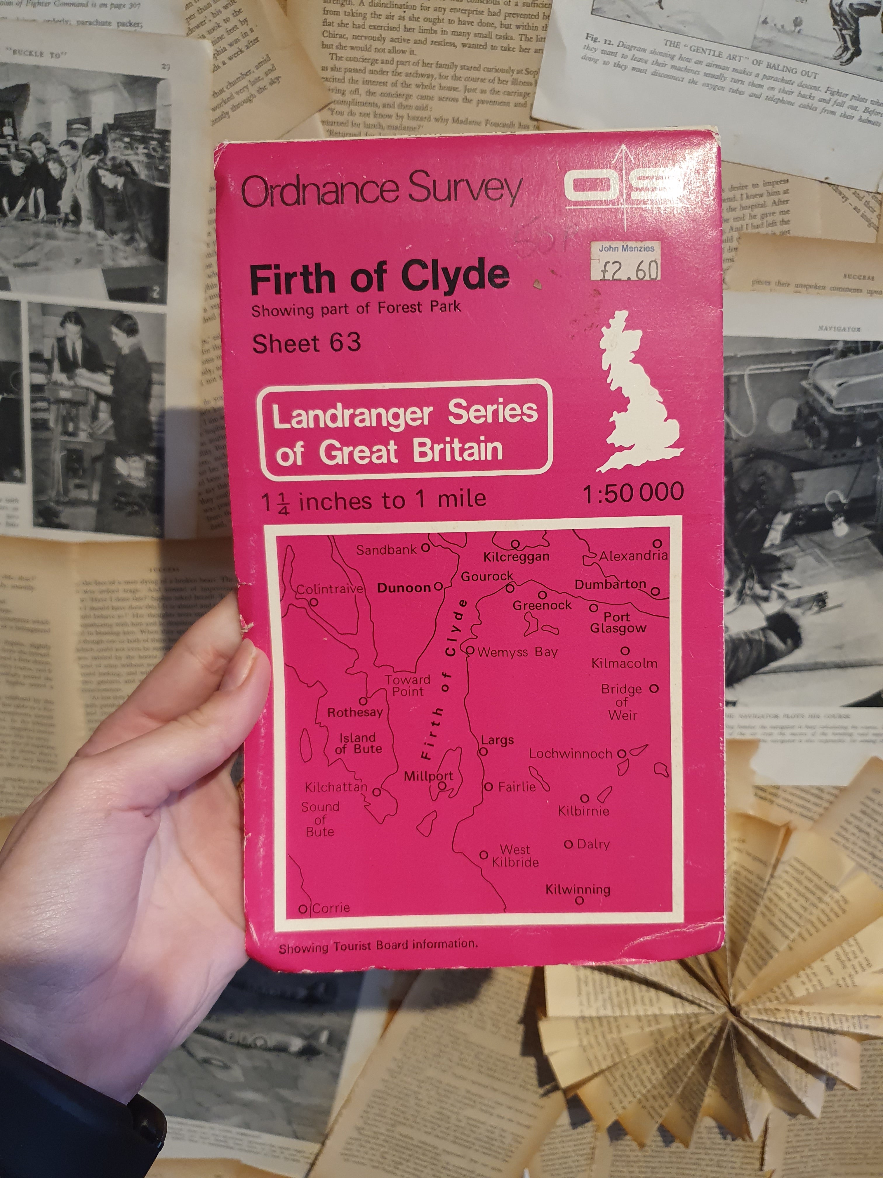 Ordnance Survey Landranger Map - Firth of Clyde (Sheet 63) – Books and ...